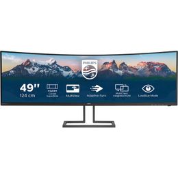 Philips Gaming-Monitor &raquo;498P9Z/00&laquo; 124 cm/48, 8 &prime;&prime; 5120 x 1440 px DQHD 4 Reaktionszeit 75 Hz schwarz Neigungs-, Dreh-, und H&ouml;henverstellung,...