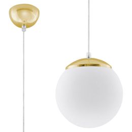 SOLLUX LIGHTING Hängeleuchte »UGO« E27 1 Stk. Slush -Einstellung Golden