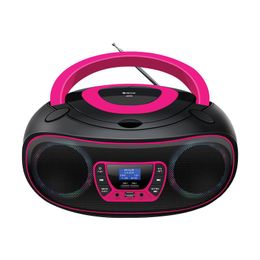 Denver Digitalradio (DAB+) »DAB+ Boombox Mit DAB+/FM-Radio, Bluetooth-Funktion, pink« (Bluetooth Digitalradio (DAB+) FM-Tuner 1, 8 W) Pink...