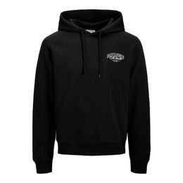 Jack & Jones JACK & JONES Kapuzensweatshirt &raquo;JJMAKOTO SWEAT HOOD&laquo; Black Print:Small print XL XL Sweater von Jack & Jones