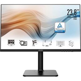 MSI LED-Monitor »Modern MD241P« 60 cm/24 ′′ 1920 x 1080 px Full HD 5 Reaktionszeit 75 Hz 3 Jahre Herstellergarantie, höhenverstellbar, USB-C schwarz..