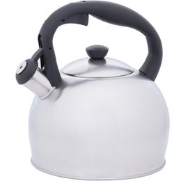 RESTO KITCHENWARE Wasserkessel »Perseus, Flötenkessel 3 l m. wärmespeicherndem Boden im Geschenkkarton« Edelstahl 1 Stk. tlg. mit ergonomischem,...