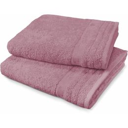 Tom Tailor HOME Handt&uuml;cher &raquo;Color Bath&laquo; im Set, mit Logo in Bord&uuml;re mauve Obermaterial: 100% Baumwolle B/L: 50 cmx100 cm