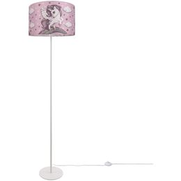 Paco Home Stehlampe »Cosmo 213« E27 Kinderlampe LED Kinderzimmer Einhorn Lampe, Mädchen Stehleuchte E27 weiß