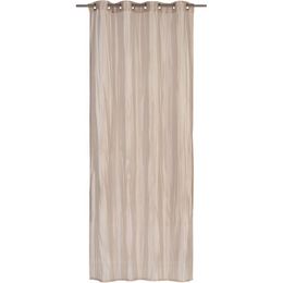 ELBERSDRUCKE Gardine &raquo;Nomadi&laquo; &Ouml;sen 1 Stk. tlg. beige Obermaterial: 100% Polyester 255 cm