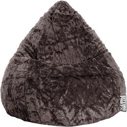 MAGMA Sitzsack &raquo;BeanBag FLUFFY XL&laquo; 1 Stk. tlg. grau Bezug: 100% Polyester
