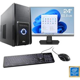 CSL PC-Komplettsystem »Speed V21813« 24 ′′ Intel Pentium Gold UHD Graphics 610 8 GB RAM 500 GB SSD schwarz Windows 11 Home vorinstalliert: Wähle...