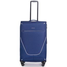 Stratic Weichgep&auml;ck-Trolley &raquo;Strong L&laquo; 108 l 4 Rollen Reisekoffer gro&szlig;er Koffer Aufgabegep&auml;ck TSA-Zahlenschloss navy