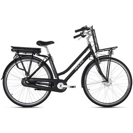 Adore »Cantaloupe« 3 Gang Shimano Nexus Schaltwerk Nabenschaltung Frontmotor 250 W Pedelec, Elektrofahrrad für Damen u. Herren schwarz+schwarz