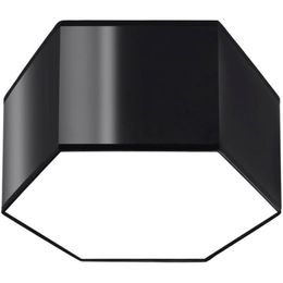 SOLLUX LIGHTING Deckenleuchte »SUNDE« E27 1 Stk. Verteiltes Licht Schwarz