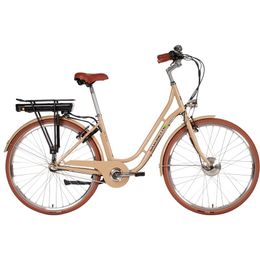 SAXONETTE &raquo;Style Plus 2.0&laquo; 3 Gang Shimano Nabenschaltung Frontmotor 250 W Pedelec, Elektrofahrrad f&uuml;r Damen u. Herren coffee gl&auml;nzend+coffee