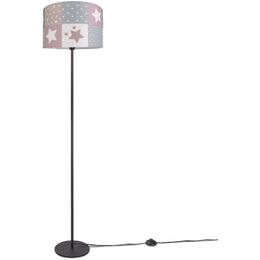 Paco Home Stehlampe »Cosmo 345« E27 Kinderlampe LED Kinderzimmer Lampe Sternen Motiv, Stehleuchte E27 schwarz