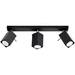 SOLLUX LIGHTING Deckenleuchte &raquo;MERIDA&laquo; GU10 1 Stk. beweglicher Lampenschirm Schwarz