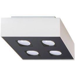 SOLLUX LIGHTING Deckenleuchte »MONO« GU10 1 Stk. leuchtet nieder Weiß