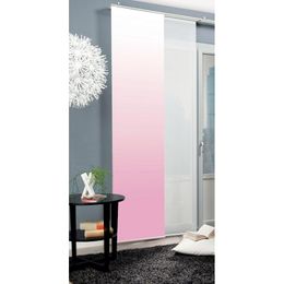Home Wohnideen Schiebegardine &raquo;MADRID&laquo; Klettband 1 Stk. tlg. HxB: 245x60, inkl. Befestigungszubeh&ouml;r ros&eacute; Obermaterial: 100% Polyester 245 cm