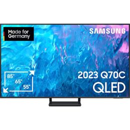 Samsung LED-Fernseher »GQ75Q70CAT« 189 cm/75 ′′ Smart-TV Quantum Prozessor 4K, Quantum HDR, Gaming Hub, Smart Hub titangrau Object Tracking Sound...