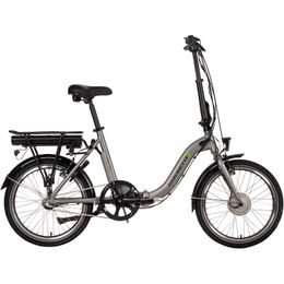 SAXONETTE »Compact Plus S« 3 Gang Nabenschaltung Frontmotor 250 W mit Akku-Ladegerät, Pedelec, Elektrofahrrad für Damen u. Herren silberfarben...