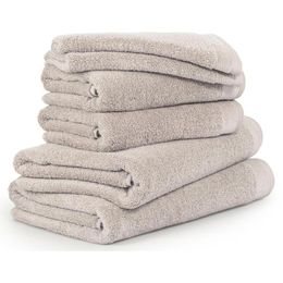 Möve MÖVE Handtuch Set »POOLSIDE« 2x Gästehandtücher, 2x Handtücher und 2x Duschtücher cashmere Obermaterial: 100% Baumwolle