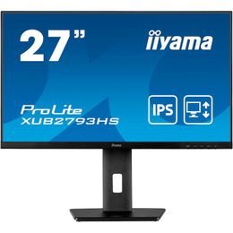 iiyama LED-Monitor &raquo;XUB2793HS-B6&laquo; 69 cm/27 &prime;&prime; 1920 x 1080 px Full HD 1 Reaktionszeit schwarz