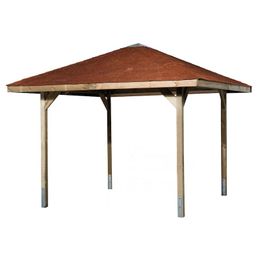 Weka Pavillon &raquo;Paradies 1&laquo; BxT: 294x294 cm, inkl. Dachschindeln und Pfostenanker
