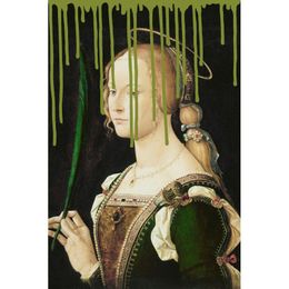 queence Acrylglasbild »Frau mit Farbklecks« Bilder von Frauen Formen Frau Gemälde Historische Persönlichkeiten Kunst Fine Art-Print in...