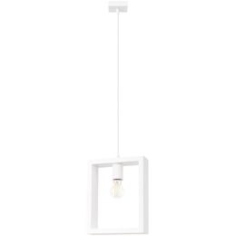 SOLLUX LIGHTING Pendelleuchte »ARIES« E27 1 Stk. diffuses Licht, Riemenverstellung Weiß