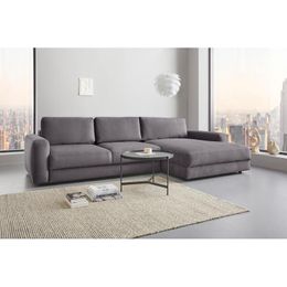 Places of Style Ecksofa »Bloomfield, bequem und elegant, OTTOs Choice, Breite 303cm, L-Form« wahlweise mit Bettfunktion und Bettkasten grau 0