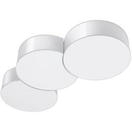 SOLLUX LIGHTING Deckenleuchte »CIRCLE« E27 1 Stk. Verteiltes Licht Weiss