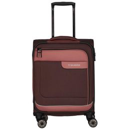 Travelite Weichgepäck-Trolley »VIIA, verschiedene Größen und Farben« 34 l 4 Rollen Reisegepäck Trolley Koffer Weichgepäck TSA Schloss frühlingsrose