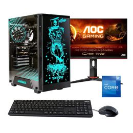 Hyrican Gaming-PC-Komplettsystem »Rockstar SET02329« 32, 6 ′′ Intel Core i7 GeForce RTX 3060 16 GB RAM 1.000 GB SSD Windows 11, inklusive 24"...