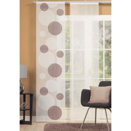 Home Wohnideen Schiebegardine &raquo;Tira&laquo; Klettschiene 1 Stk. tlg. HxB: 245x60 braun Scherli, Polyester