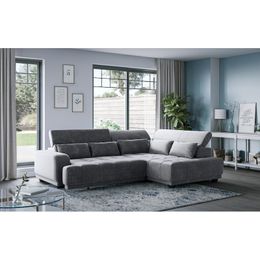 COTTA Ecksofa &raquo;Jade - L Form, Sitzbreite 201 cm&laquo; inkl. Kopfteilverstellung und Nierenkissen, PUR-Schaumpolsterung 92% POLYESTER (PES) / 8% POLYAMID (