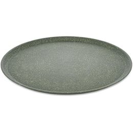 Koziol Speiseteller »CONNECT PLATE Ø 25, 5 cm, aus biozirkulärem Material« Spülmaschinengeeignet und melaminfrei, Made in Germany grau