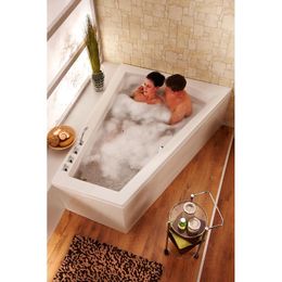 Ottofond Badewanne &raquo;Galia II&laquo; H&ouml;he 50 cm verstellbare F&uuml;&szlig;e f&uuml;r 2 Personen, mit Fu&szlig;gestell, Lieferung ohne Frontsch&uuml;rze wei&szlig;