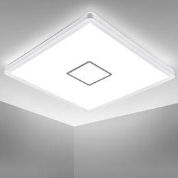 B.K.LICHT LED Deckenleuchte »BK_DP1240 LED Deckenlampe, 18 W, 2.400 Lm, 4.000 K Neutralweißes Licht« LED-Modul 1 Stk. Neutralweiß Wandlampe, Weiß,...
