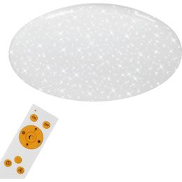 Briloner Leuchten LED Deckenleuchte &raquo;3368016 VERB&laquo; LED-Board Kaltwei&szlig; Neutralwei&szlig; Tageslichtwei&szlig; Warmwei&szlig; CCT, dimmbar &uuml;ber Fernbedienung, Nachtlichtfunktion, wei&szlig; 