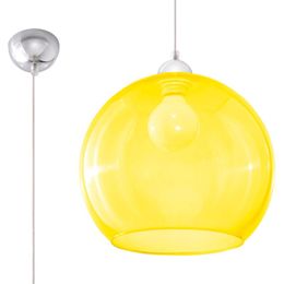 SOLLUX LIGHTING Hängeleuchte »BALL« E27 1 Stk. Verteiltes Licht Gelb