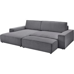Home Affaire Polsterecke »NEU: SHERWOOD XXL tief, L-Form mit Schlaffunktion, Big-Sofa mit Hocker« stellbar zum Schlafsofa (Krokodilverbinder),...