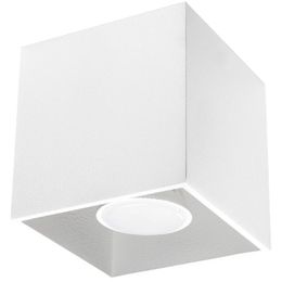 SOLLUX LIGHTING Deckenleuchte »QUAD« GU10 1 Stk. leuchtet nieder Weiss