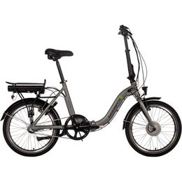 SAXONETTE »Compact Plus 2.0« 3 Gang Nabenschaltung Frontmotor 250 W mit Akku-Ladegerät, Pedelec, Elektrofahrrad für Damen u. Herren silberfarben...