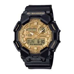 Casio G-SHOCK Chronograph Quarzuhr, Armbanduhr, Herrenuhr, analog, digital schwarz Markanter Chronograph