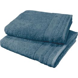 Tom Tailor HOME Handt&uuml;cher &raquo;Color Bath&laquo; im Set, mit Logo in Bord&uuml;re Denim Obermaterial: 100% Baumwolle B/L: 50 cmx100 cm