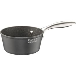 Pinti Inox PINTINOX Kasserolle »ST1« Aluminium 3-lagige Antihaftbeschichtung, Induktionsgeeignet, Ø 16 cm schwarz/edelstahlfarben 0