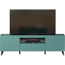 Andas TV-Board »Mikkeline« 1 Stk. tlg. matt, B / H: ca. 181 / 60 cm, TV-Schrank, blau, Türkis Dusk Blue Melamin 0
