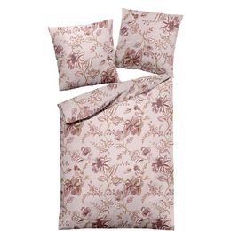 Dormisette Bettwäsche »Floral« 2 Stk. tlg. mit Floralmuster rosa Obermaterial: 100% Baumwolle B/L: 155 cm x 220 cm