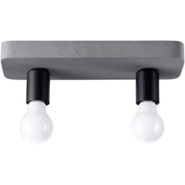 SOLLUX LIGHTING Deckenleuchte &raquo;TAVO&laquo; E27 1 Stk. Verteiltes Licht Grau
