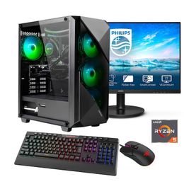 Hyrican Gaming-PC-Komplettsystem »Striker SET02260« 27 ′′ Ryzen Ryzen 5 GeForce RTX 3060 16 GB RAM 960 GB SSD 5600X, Windows 11, inklusive 27"...