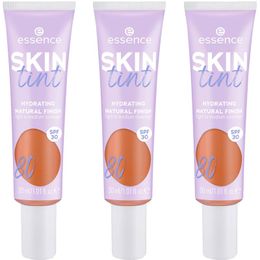 Essence Foundation »SKIN tint« mit veganen Inhaltsstoffen braun 80 Super leichte und angenehme Textur
