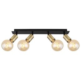 Globo LIGHTING Deckenstrahler »LILIANA« E27 1 Stk. Deckenstrahler/altmessing/Flur/Wohnzimmer schwarz