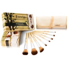 LUVIA COSMETICS Kosmetikpinsel-Set »Bamboo's Leaf« vegan Bambus 8 vegane Kosmetikpinsel mit Leinentasche